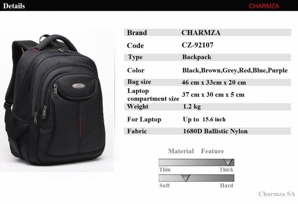 Cases & Bags - Charmza Laptop Bag Backpack was sold for R345.00 on 22 ...