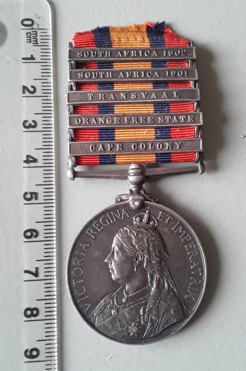 Boer War - Boer War Q.S.A. Medal With 5 Clasps To `67 S.Serjt. L.L.L ...