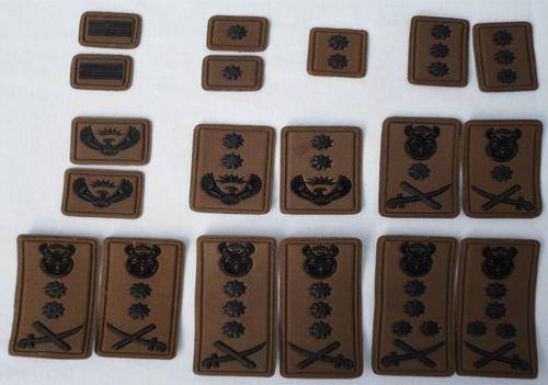 International Badges & Insignia - SANDF Officers Iron On Ranks was sold ...