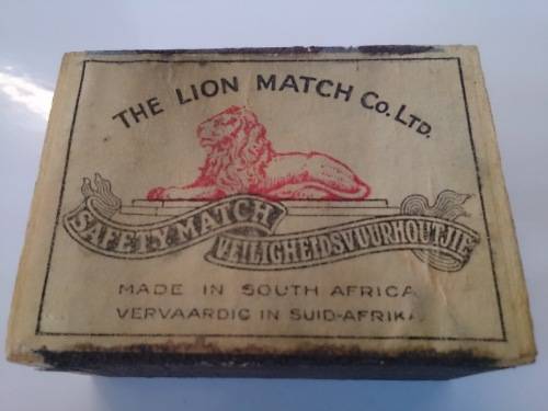 Advertising - Antique Original "The Lion Match Co.Ltd" Wooden Match Box ...