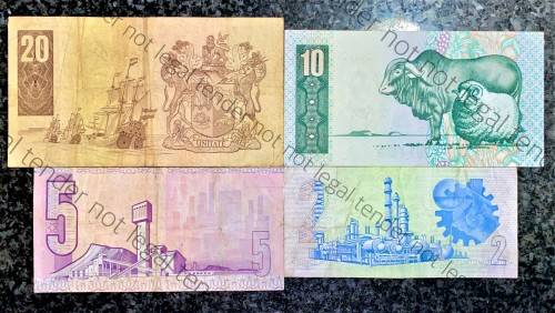 TW de Jongh - REPLACEMENT NOTE SET TW DE JONGH R20 -Z1, R10 -Y1 IS UNC ...
