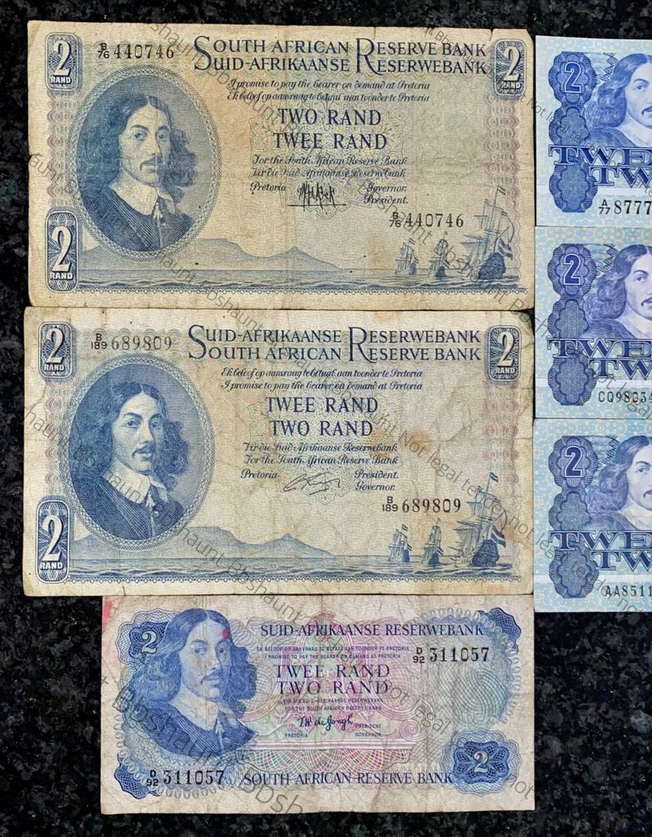 MH de Kock - SET OF R2 NOTES ALL GOVERNORS FROM 1961 TO 1990(1 BID ...
