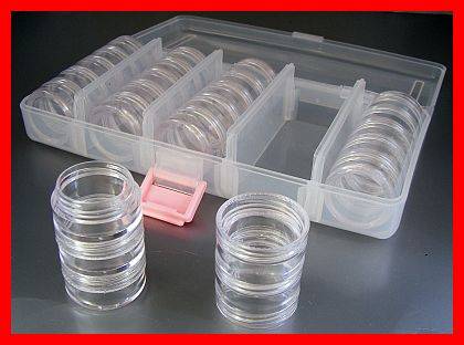 Accessories - 25 SMALL PLASTIC TUBE CONTAINERS IN A BOX was sold for ...