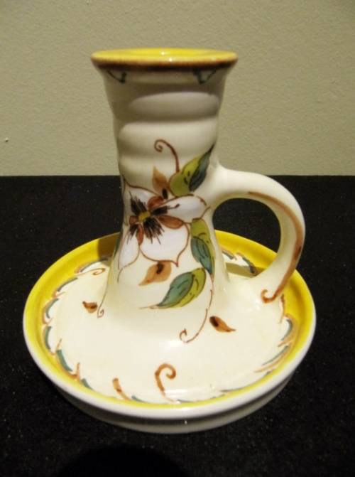 Dutch Porcelain - SUPER RARE! Zenith Gouda Candle Holder in the "Irene ...