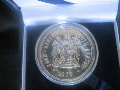 One Rand - 1975 SA Silver R1 Proof Coat of Arms. was sold for 250.00 on ...