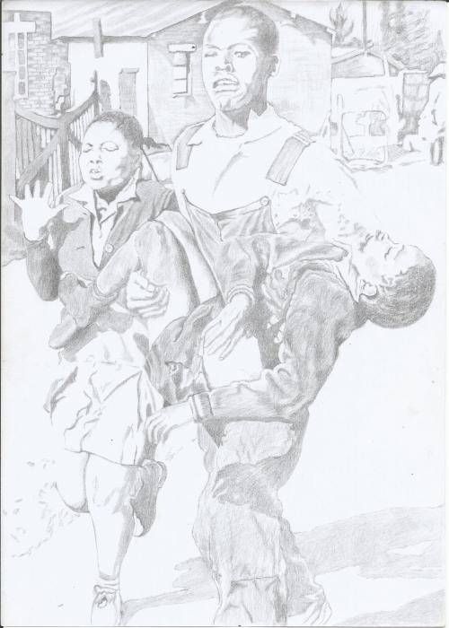 Drawings - Original Realistic Pencil Drawing Soweto Uprising Hector ...