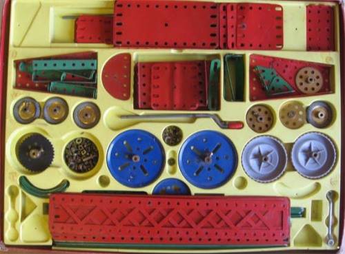 Vintage Toys - OLD MECCANO SET WITH INSTRUCTION BOOKLET - SEE ALL ...