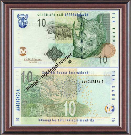 Other South African Bank Notes - R10 Version 14 Gill Marcus - AA serial ...