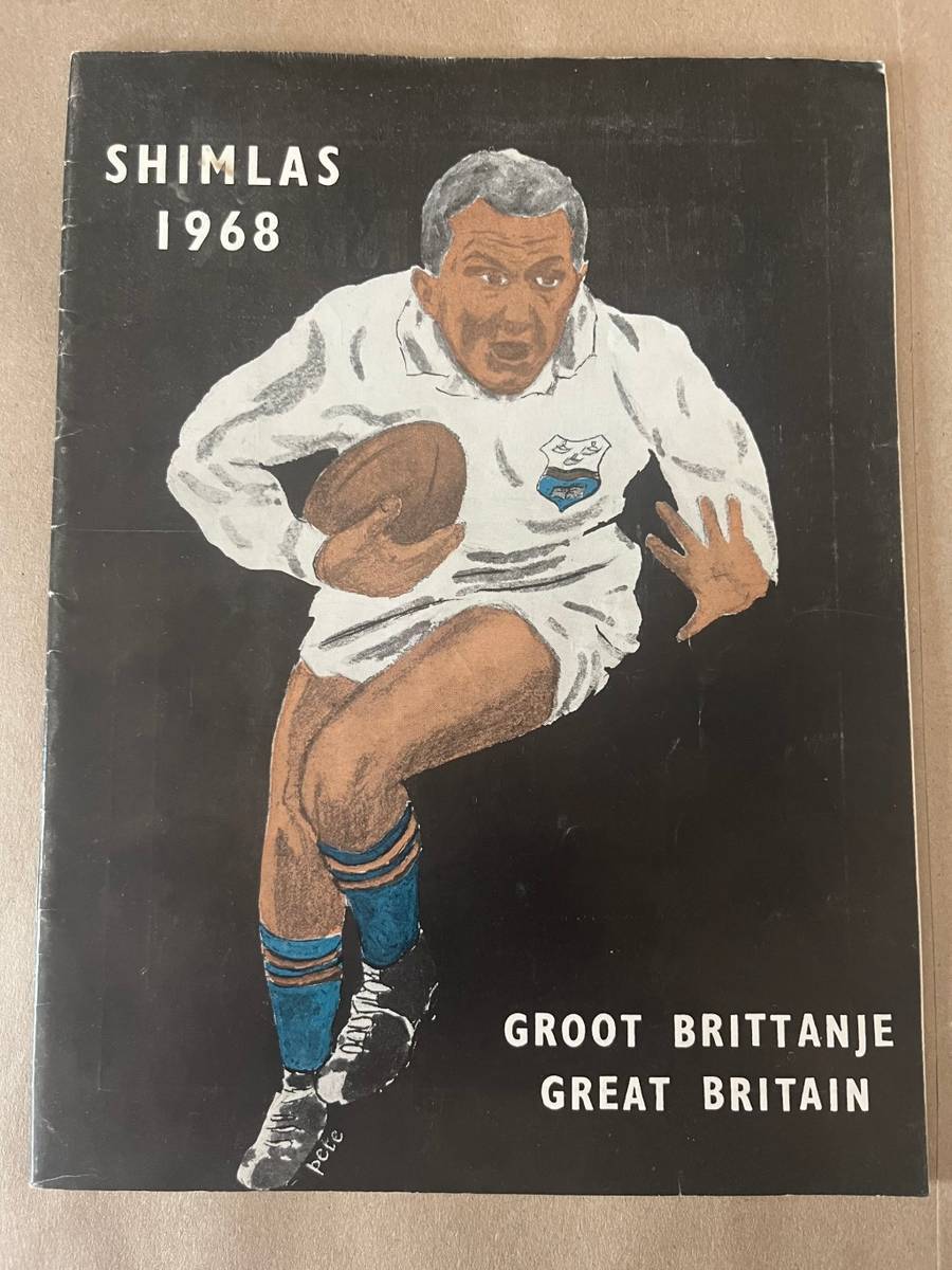 Sporting Memorabilia - Rugby publication/itinerary and player profiles ...