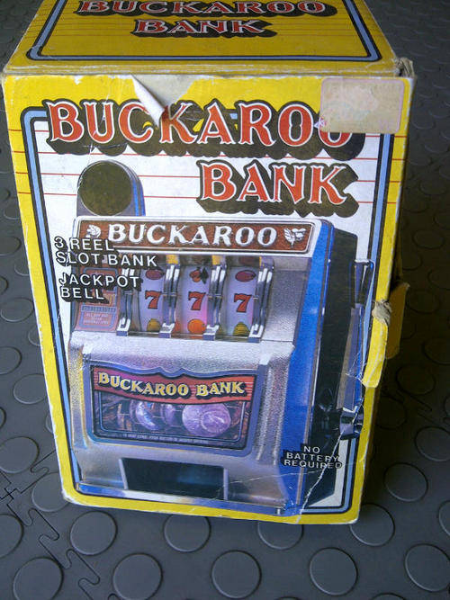 Other Antiques & Collectables - An Awesome Buckaroo Slot Machine Money ...