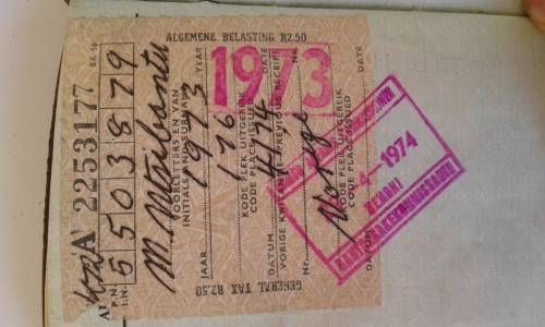 Mandela Memorabilia - Pass Book (Dompas) Apartheid Policing Era was ...