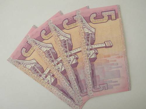 CL Stals - Lot of 4 South African R5 bank notes, CL Stals with ...