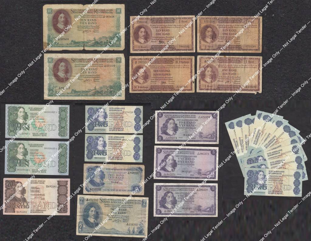 Other South African Bank Notes - Collection of old Jan van Riebeeck ...