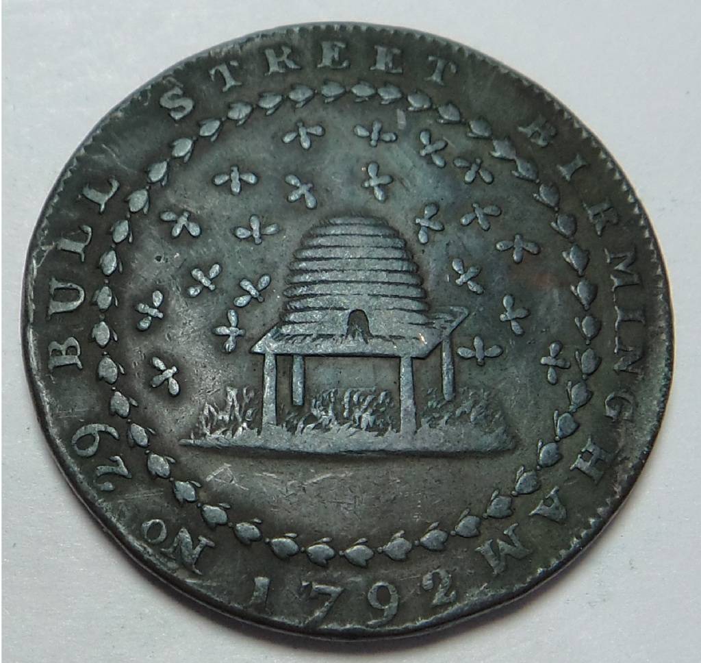 Tokens - Birmingham, Donald & Co Stocking Manufacturers Half Penny 1792 ...
