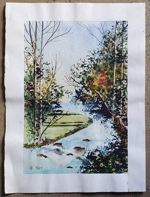 Paintings - Original unframed watercolour painting by AL TILEY for sale ...