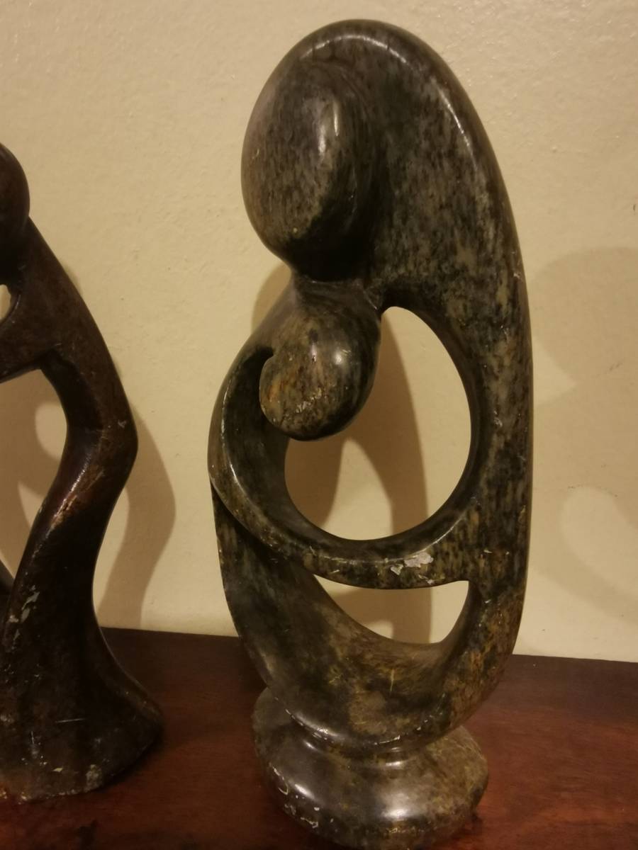 Sculptures & Carvings - Pair of Gorgeous Stone Sculptures for sale in ...
