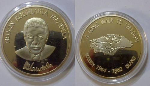 Gold & Bullion Coins - NELSON MANDELA GOLDEN COIN was sold for R160.00 ...