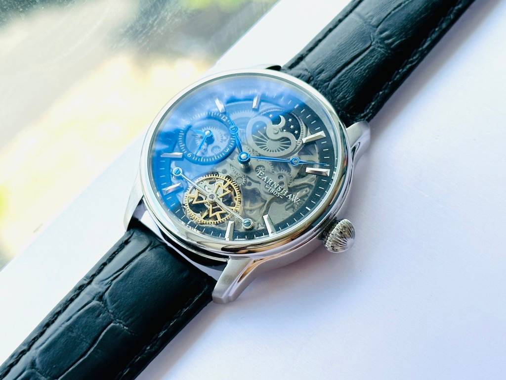 Men's Watches - THOMAS EARNSHAW Automatic Longitude Shadow Dual Time ...