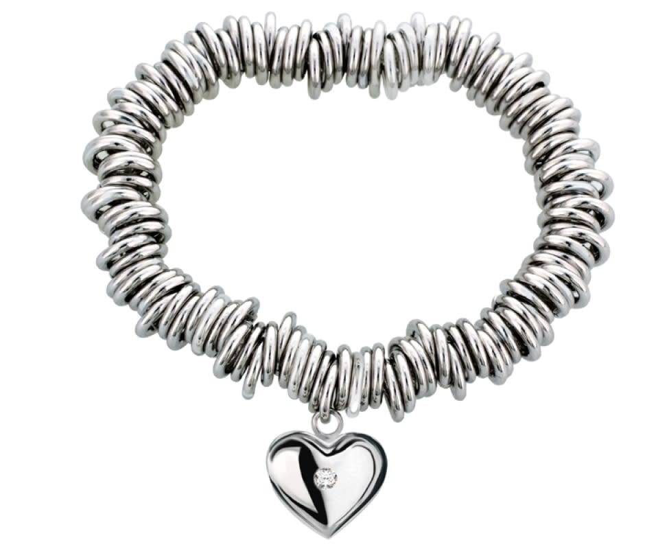 Bangles & Bracelets - BRITISH JEWELLERS White Gold pl Tiffany-Style ...