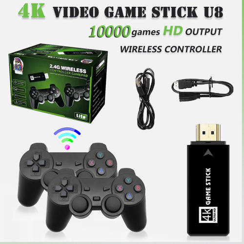 Other Consoles - 4K Ultra HD Game Stick + 2 x Wireless Controllers ...
