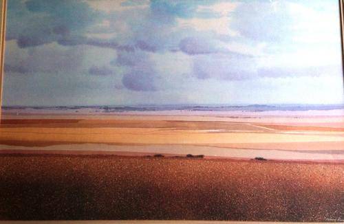 Watercolours - Lovely large RICHARD RENNIE original ** FRAMED 66x88cm ...