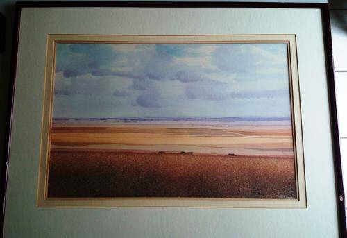 Watercolours - Lovely large RICHARD RENNIE original ** FRAMED 66x88cm ...