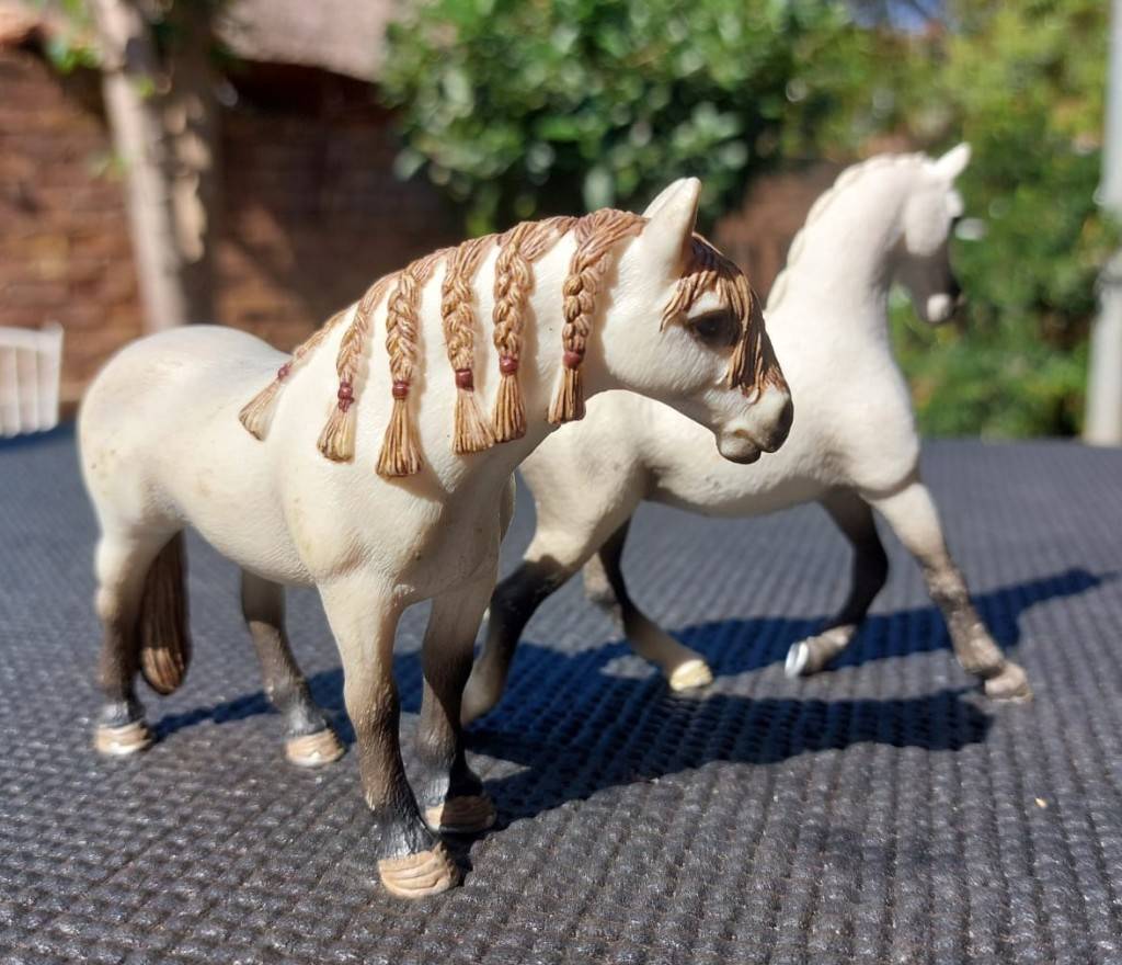 Classic Toys - TWO RETIRED AND RARE SCHLEICH GERMANY HORSE FIGURINES ...