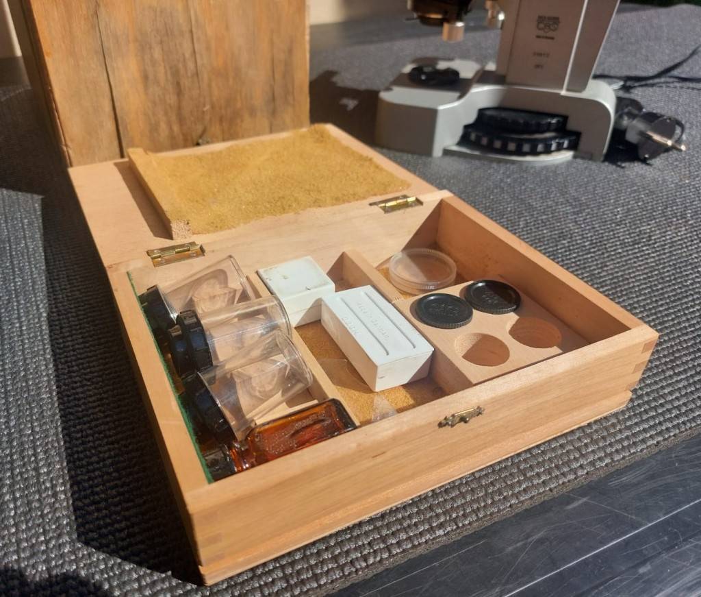 Microscopes - Vintage Beck Kassel CBS Germany UF1 Grey Binocular ...