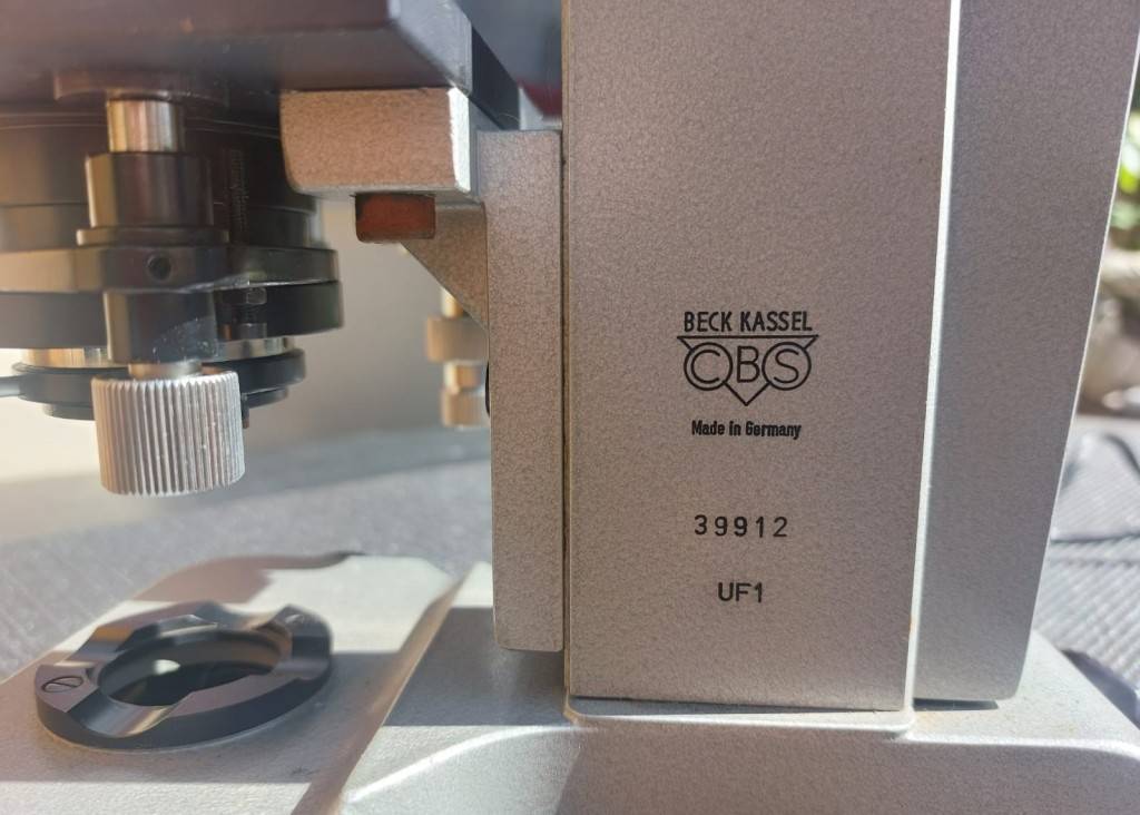 Microscopes - Vintage Beck Kassel CBS Germany UF1 Grey Binocular ...