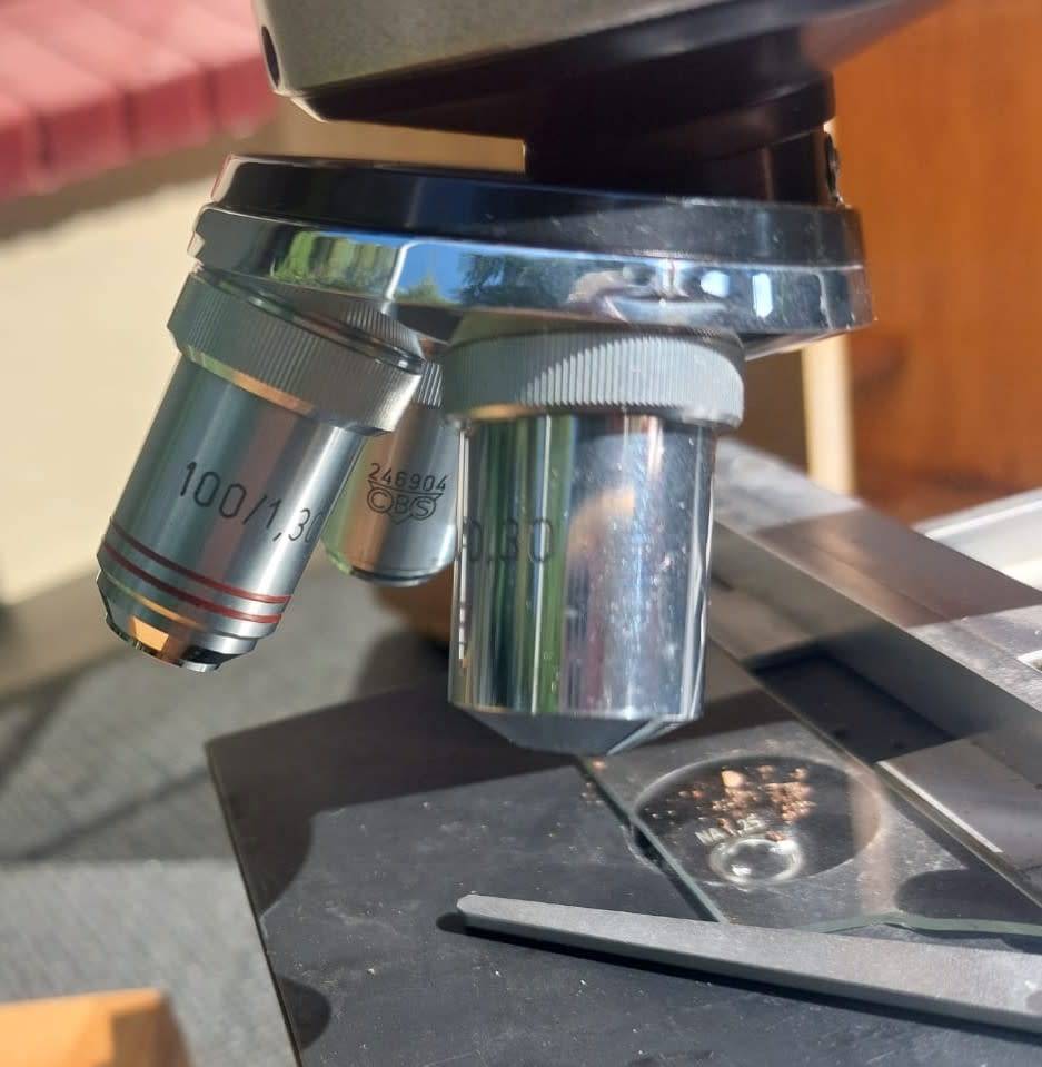 Microscopes - Vintage Beck Kassel CBS Germany UF1 Grey Binocular ...