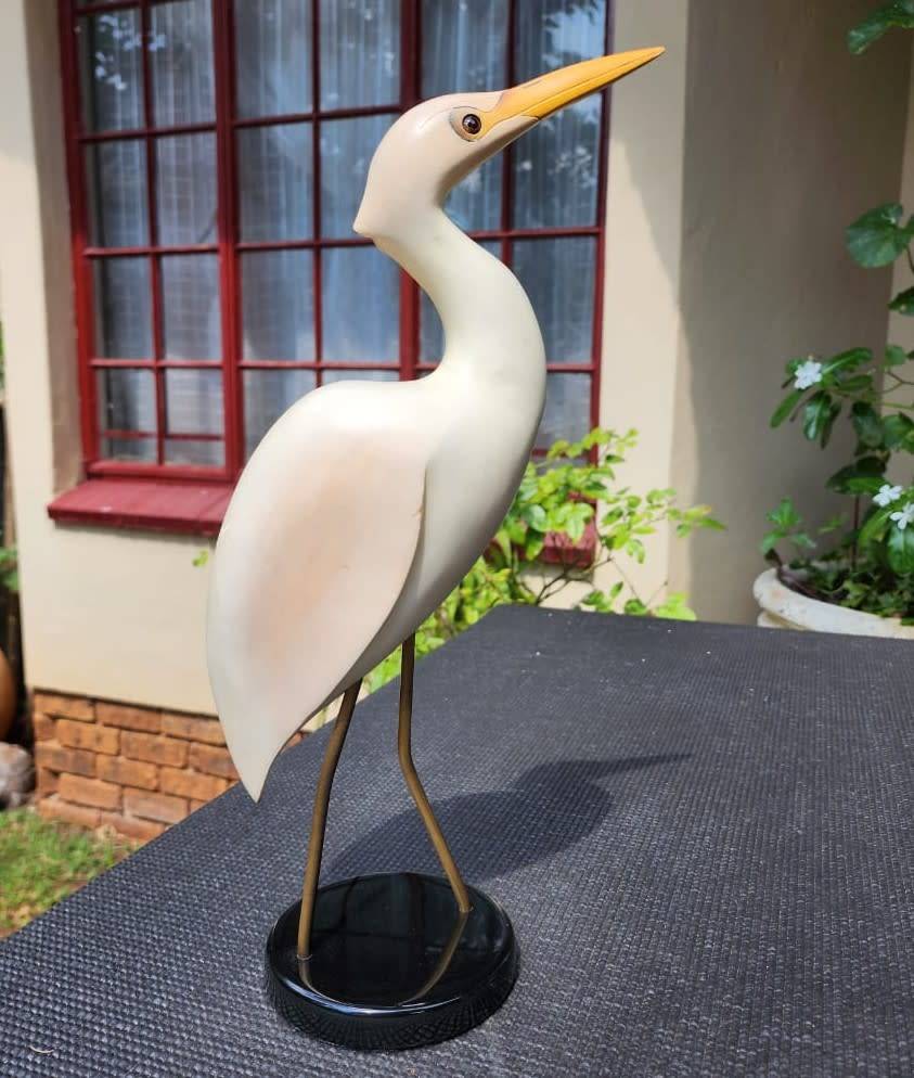 Wooden - FEATHERS GALLERY KNYSNA LIMITED EDITION NO 335 OF 2000 EGRET ...