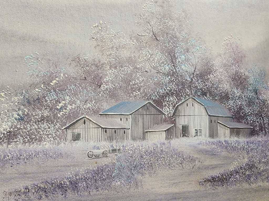 Paintings - Listed USA Artist Everett Woodson (1933-2016) Winter ...