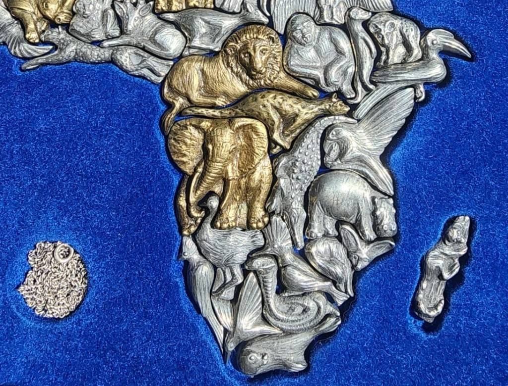 Other Antiques & Collectables - Wonderful African Animal Map Puzzle ...