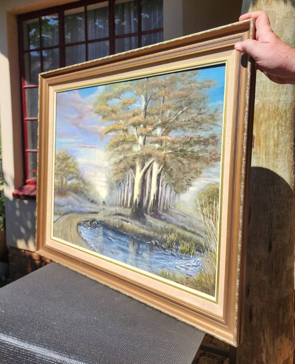 Paintings - Bill Bates (Dad of Springbok Albie Bates) 1994 Original Oil ...