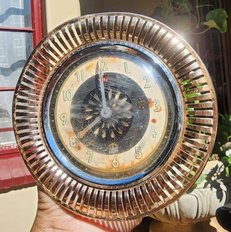 Alarm & Travel Clocks - Retro 1961 Equity Kaleidoscope Mechanical Alarm ...