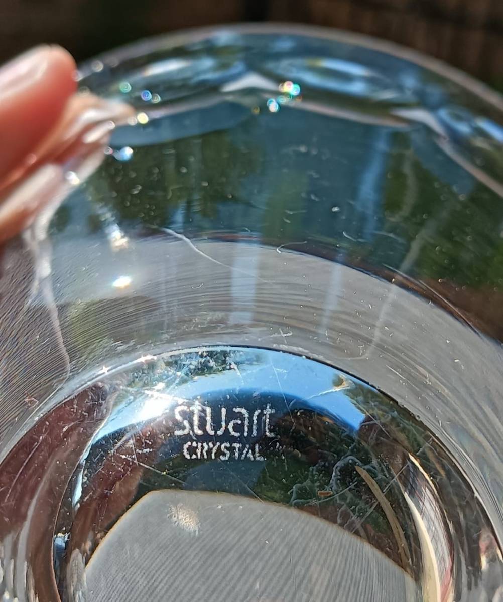 Bowls & Dishes - Ringing and Singing Stuart England Chrystal Glass Bowl ...