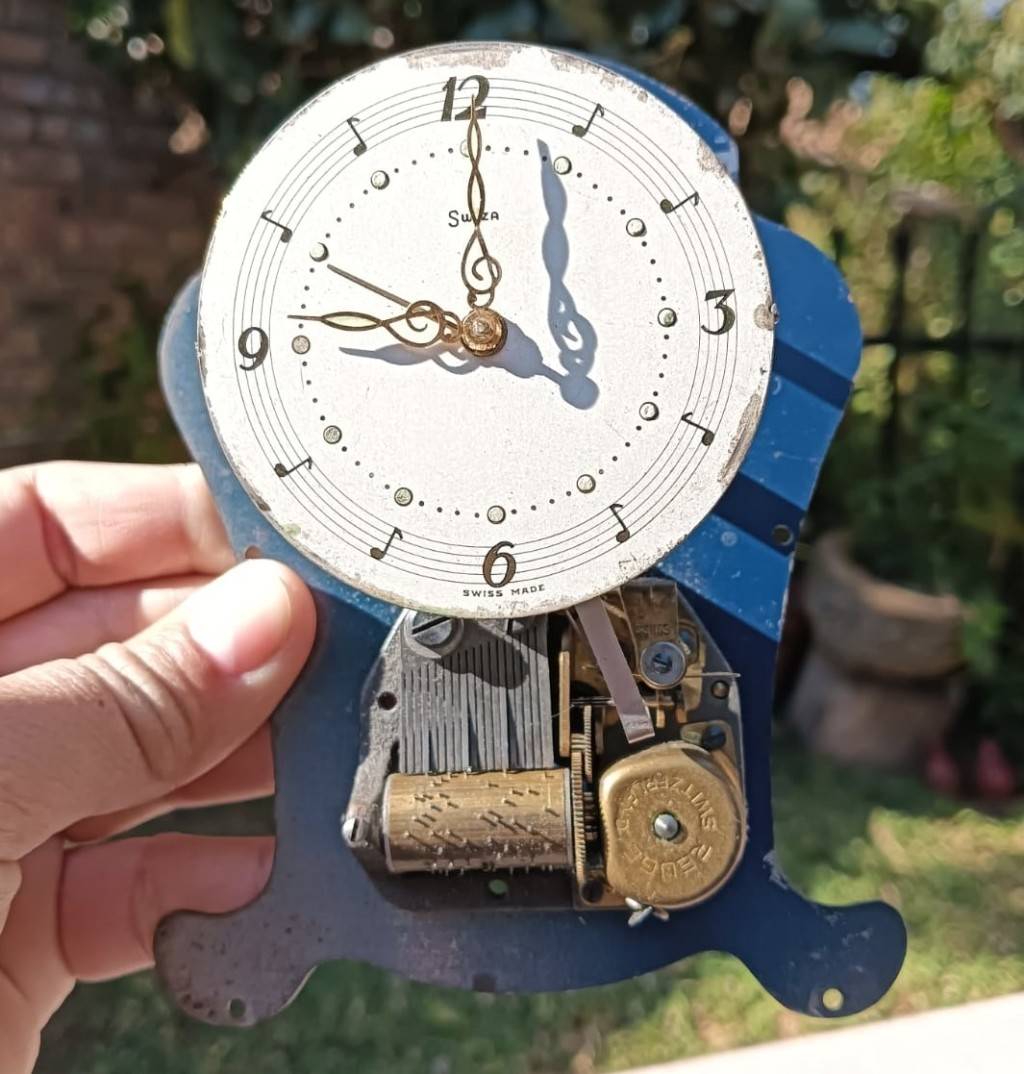Alarm & Travel Clocks - Rare Swiss 7 Jewels Brass Blue Enamelled Desk ...