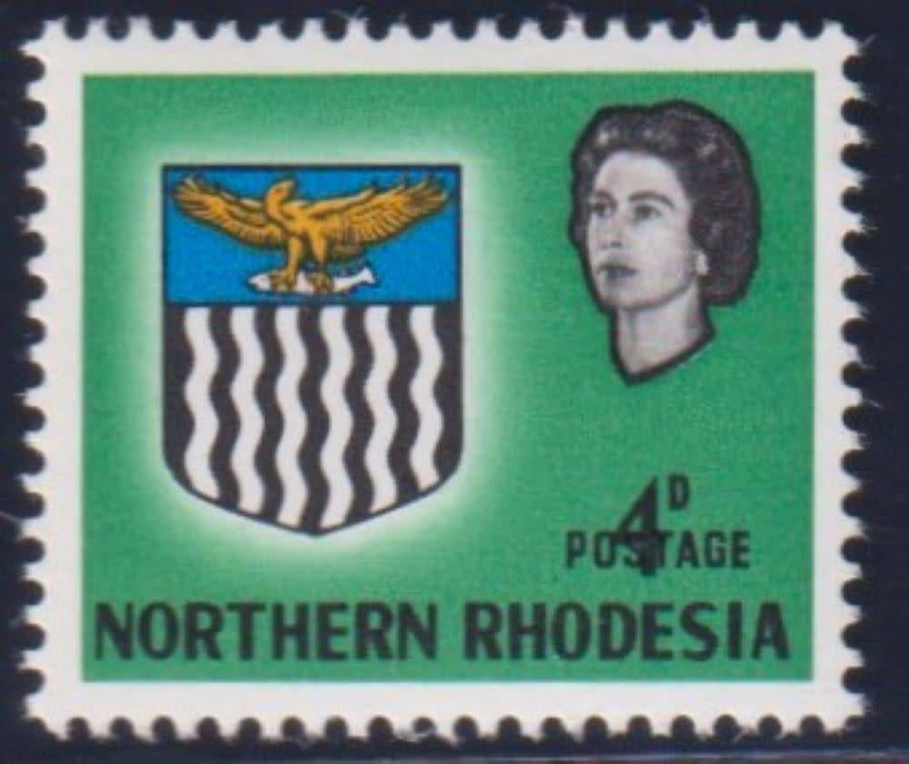 Zimbabwe, Rhodesia & Nyasaland - NORTHERN RHODESIA 1963 4d MISPLACED ...