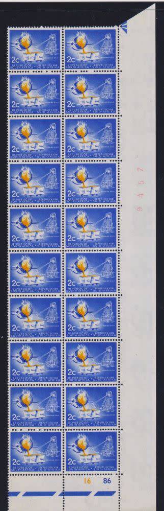 Republic of South Africa - RSA 2c DEFIN EXTENDED CYLINDER/SHEET #/ARROW ...