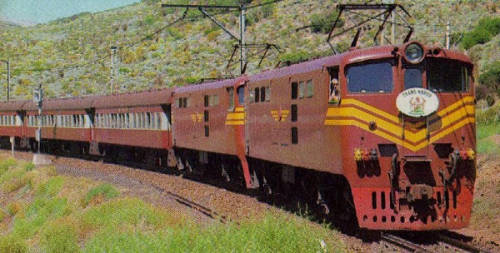 Rail - Vintage SA Railways Trans-Karoo train front nose nameplate ...