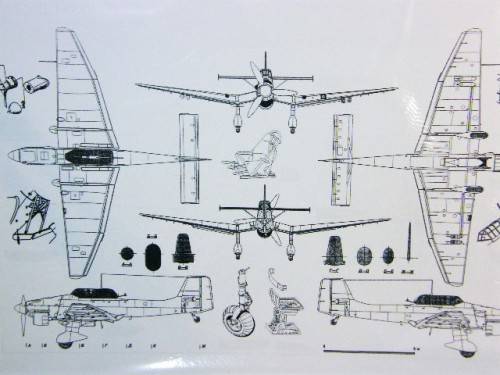 Photos - Military Aviation picture of WW2 fighter plane blueprint was ...