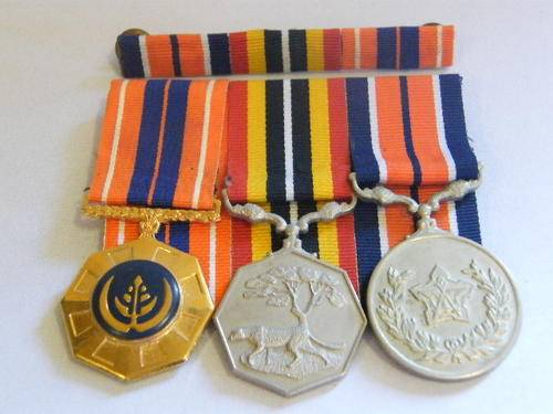 SADF & SANDF - Set of 3 Medals - According to seller, belonged to ex ...