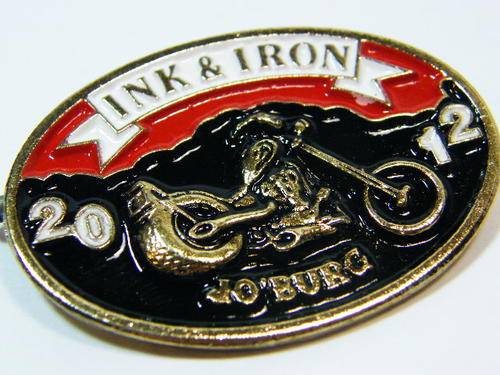 Road - 2012 Ink and Iron motorcycle rally badge - as per photo was ...
