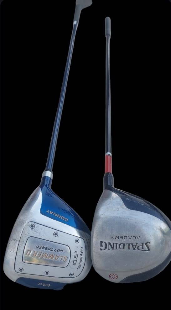 Drivers - Golf club driver 1x adult 1x junior incl 1 x cover for adult ...