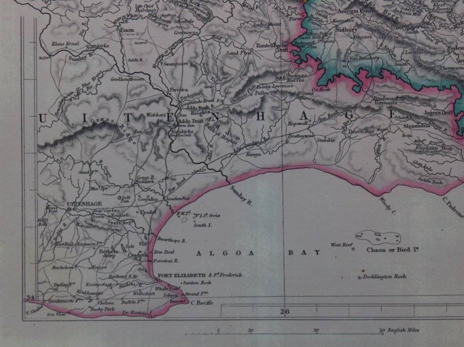 Maps - Eastern Frontier of the Colony Of the Cape of Good Hope Wall Map ...