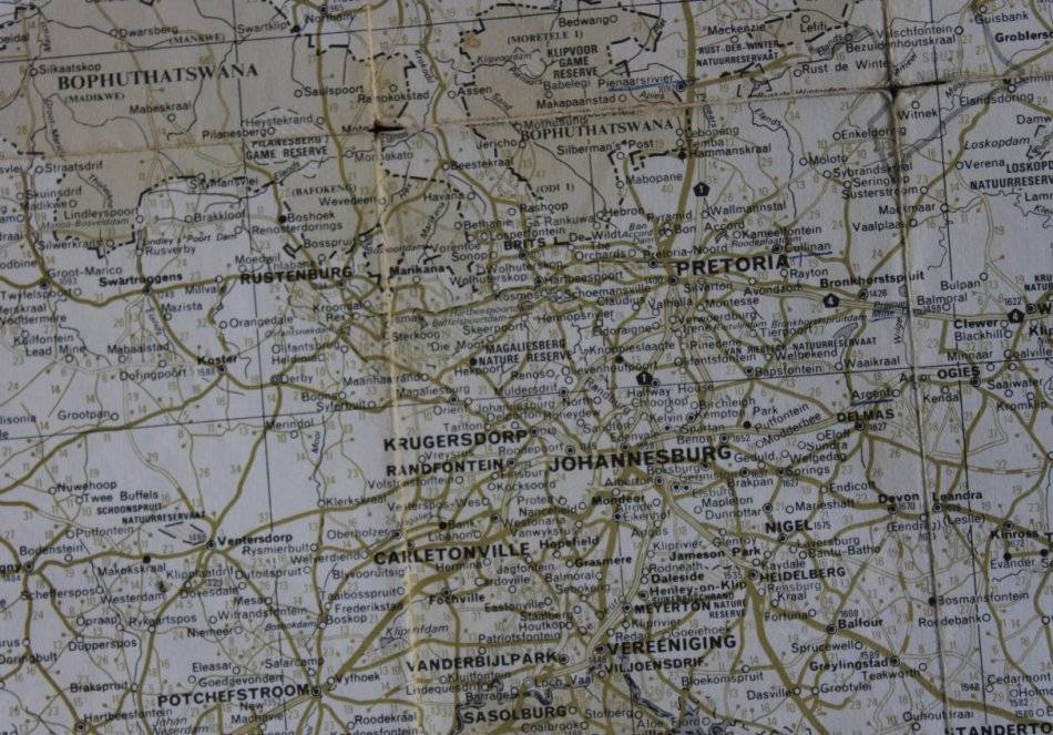 Maps - Vintage AA Folded Road Map of the Transvaal 1978 was listed for ...