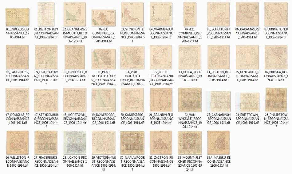 Maps - Cape Reconnaissance Maps @ 1907/1914 Set of 38 Digital Maps 16GB ...