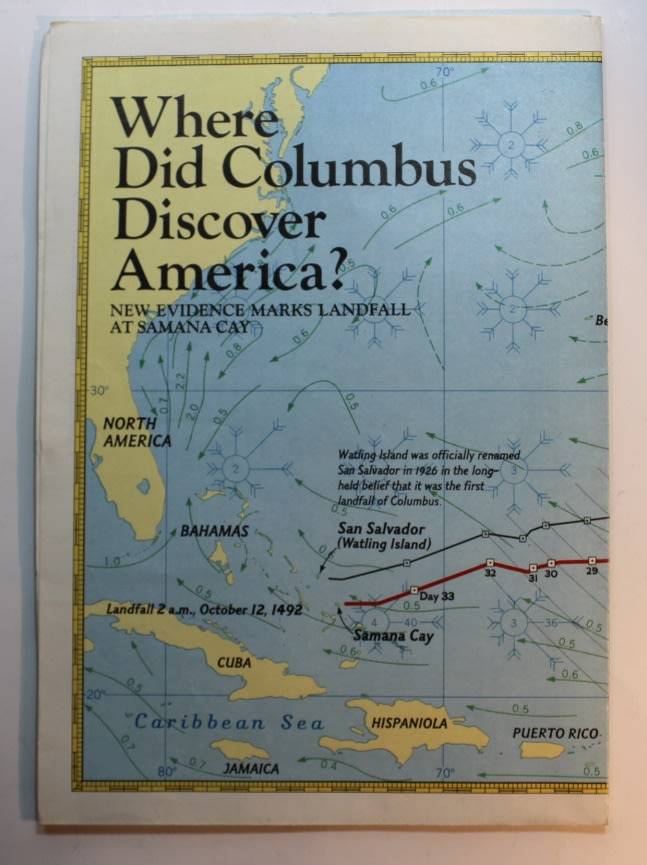 Maps - National Geographic Folded Map Where Did Colombus Discover ...