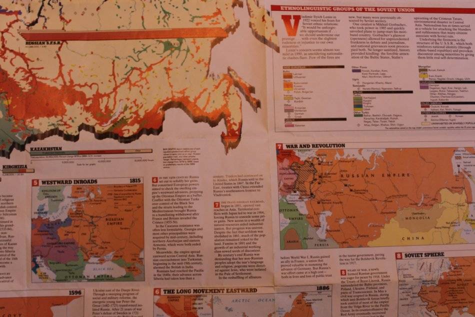 Maps - National Geographic Folded Map of the Soviet Union March 1990 ...