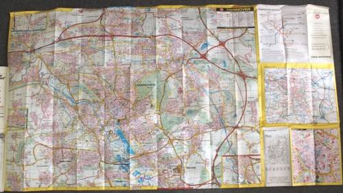 Maps - Stadtplan Hannover by Falk Plan Folded Map 1996 for sale in Cape ...